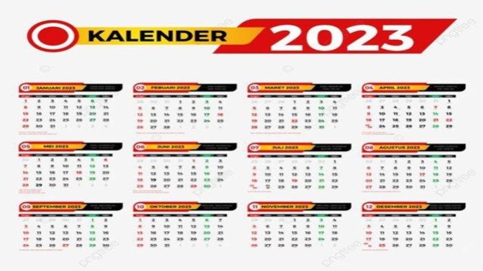 Link Download Kalender 2023 PNG, JPG, PDF Gratis , Lengkap Hari Libur Nasional Dan Cuti Bersama ...