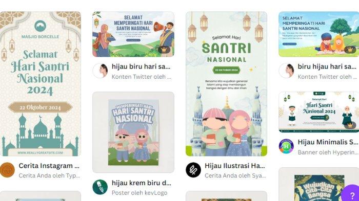 Gambar Poster Hari Santri Nasional 2024 Simpel dan Bisa Diedit, Ini Link dan Tata Caranya ...