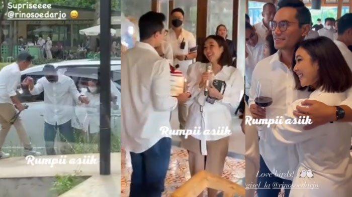 Gisel dan Rino Soedarjo Go Publik, Mama Gempi Tak Malu Peluk Cium Kekasih Ulang Tahun: Adem ...
