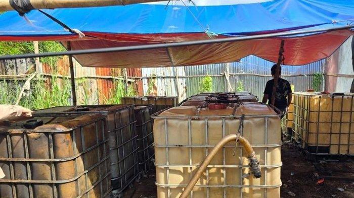 Gudang BBM Ilegal di Ogan Ilir Digerebek Polisi, 1 Sopir Truk dan Ribuan Liter BBM Diamankan ...