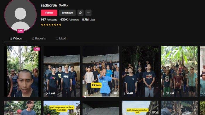 Sosok Gunawan 'Sadbor' Viral Live di Tiktok, Penghasilan Bisa Puluhan Juta per Bulan dari ...