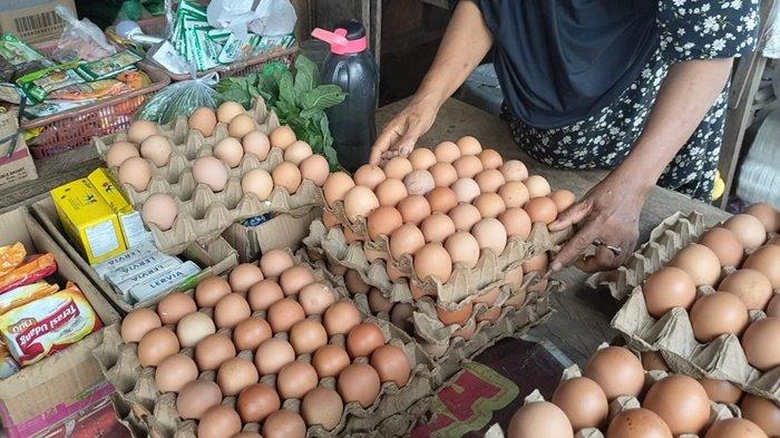 Harga Telur Ayam Ras di Pasar B Srikaton Musi Rawas 17 Juni 2025 Turun ...