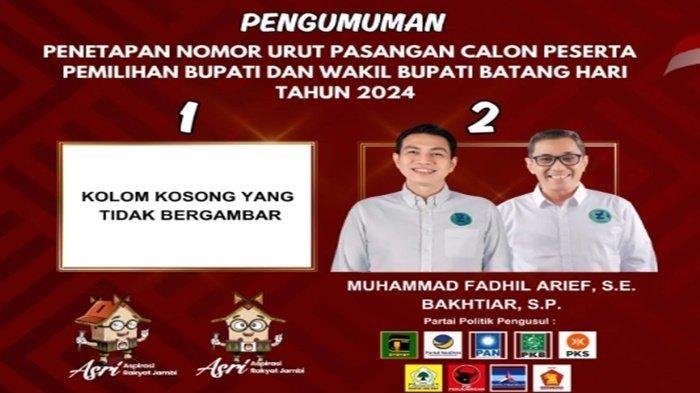Hasil Real Count KPU Pilbup Batanghari 2024, Dokumen C Suara Masuk 100 Persen, Fadhil-Bakhtiar ...