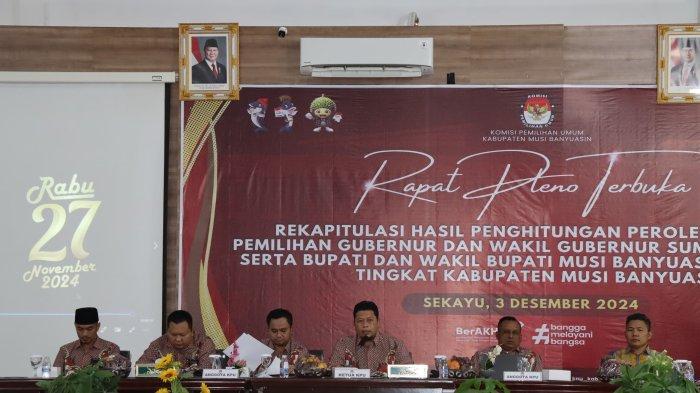 Hasil Rekapitulasi KPU di Pilkada Musi Banyuasin 2024, Toha-Rohman ...