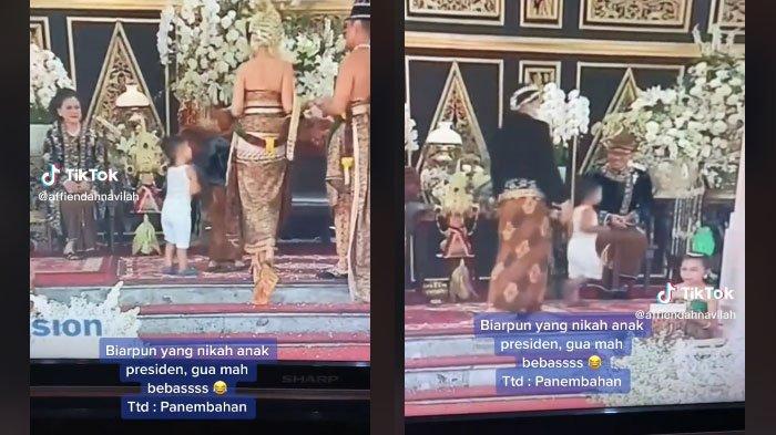 KOCAK Al Nahyan Cucu Jokowi Pakai Singlet di Nikahan Kaesang dan Erina, Jadi Sorotan : Gue Mah ...