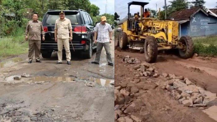 Jokowi Datang, Jalan di Lampung Diperbaiki, Netizen Ungkit Cerita Bandung Bondowoso-Roro ...