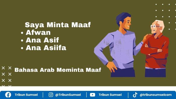 Arti Ana Asif, Ana Asifa, Afwan, Kosa Kata Bahasa Arab Bermakna Maaf dan Contoh Penggunaan ...