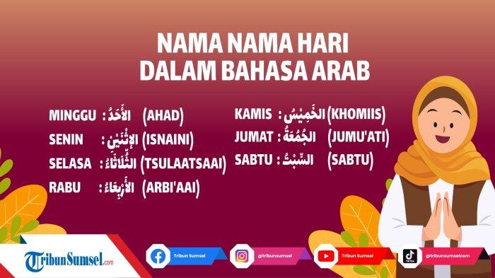 Arti Itsnaini, Tsulatsai, Arbi'ai, Nama-Nama Hari dalam Bahasa Arab ...