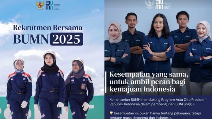 Info Rekrutmen Bersama BUMN 2025 Dibuka untuk SMA/sederajat, D3, D4/S1, dan S2, Link fhcibumn ...