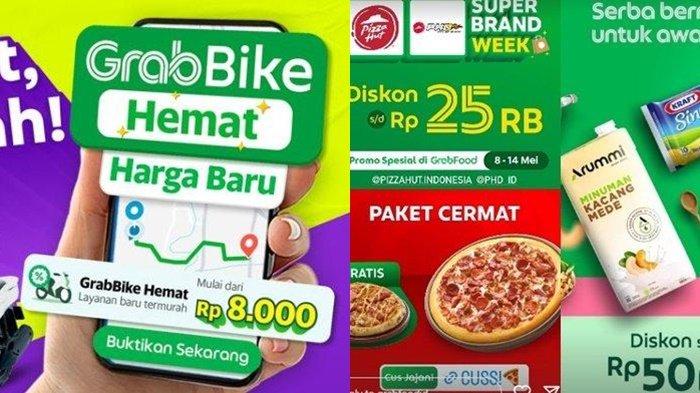 Kode Promo Grab Hari Ini 10-14 Mei 2023, GrabFood Diskon Rp 25 Ribu, GrabBike Cuma Rp 8 ribu ...
