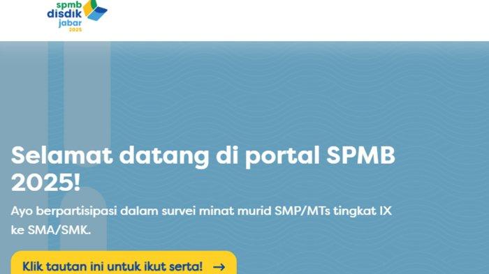 Link spmb.jabarprov.go.id, Daftar SPMB SMA dan SMK Negeri 2025 Jawa Barat - Tribunsumsel.com