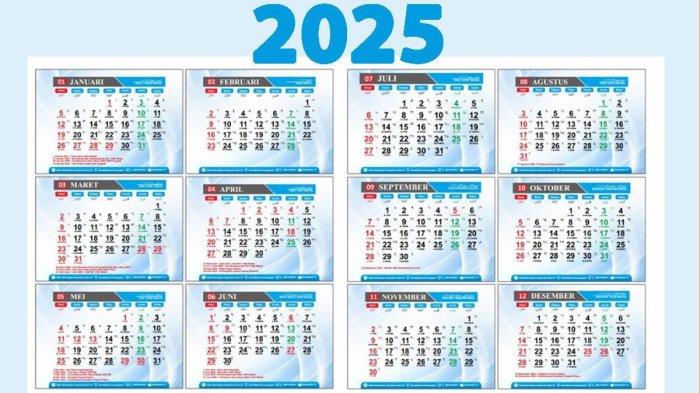 Kalender 2025 Lengkap dengan Tanggal Merah Hari Libur dan Daftar Long Weekend Tahun 2025 ...
