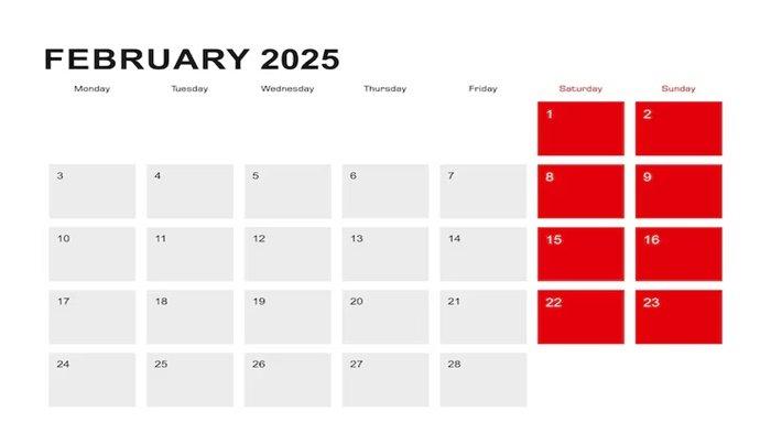 Kalender Februari 2025 Beserta Hari Libur Tanggal Merah dan Puasa ...