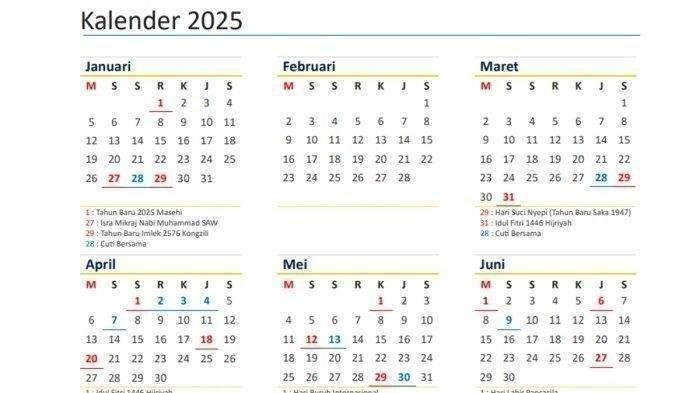 Kalender Juli 2025 Beserta Weton Jawa, Jadwal Libur Nasional dan Cuti ...