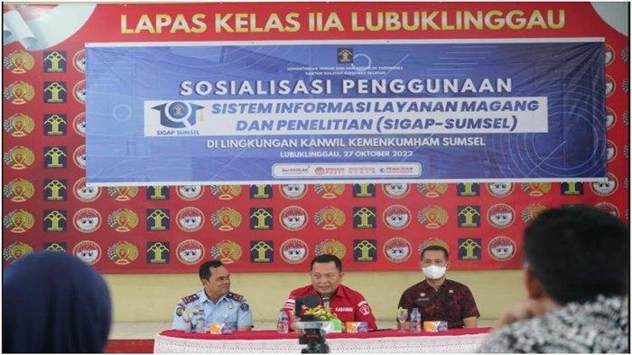 Kemenkumham Sumsel Lakukan Sosialisasi SIGAP-SUMSEL di Lapas Lubuklinggau - Tribunsumsel.com