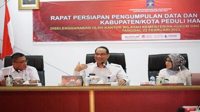Kemenkumham Sumsel Dukung Pemerintah Daerah Wujudkan Kabupaten/Kota Peduli HAM - Tribunsumsel.com
