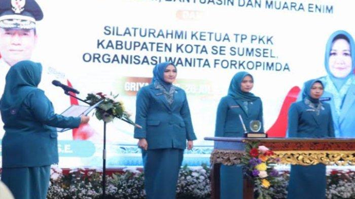 Ketua TP PKK Banyuasin Adhitya Trinia Apriliani, Resmi Dilantik Ketua ...