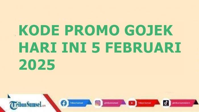 13 Kode Promo Gojek Terbaru Hari Ini 5 Februari 2025 Diskon GoCar Rp10 ... 13 Kode Promo Gojek Terbaru Hari Ini 5 Februari 2025 Diskon GoCar Rp10 ...