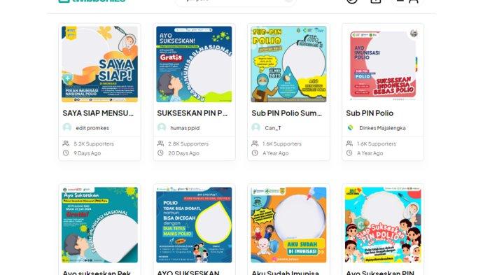 Kumpulan Link dan Cara Pasang Twibbon PIN Polio 2024, Posting di Medsos dan Foto Profil ...