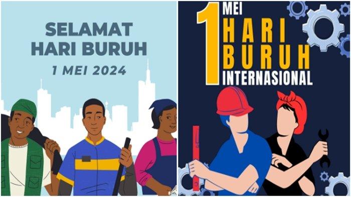 Kumpulan Poster Selamat Hari Buruh 2024, 18 Link Gratis Download, Rayakan May Day 1 Mei 2024 ...
