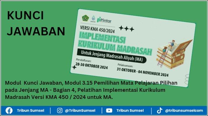 Kunci Jawaban, Modul 3.15 Pemilihan Mata Pelajaran Pilihan pada Jenjang ...