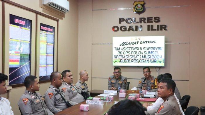 Polres Ogan Ilir Terima Kunjungan Tim Supervisi Sikat 1 Musi 2024 dari Polda Sumsel ...