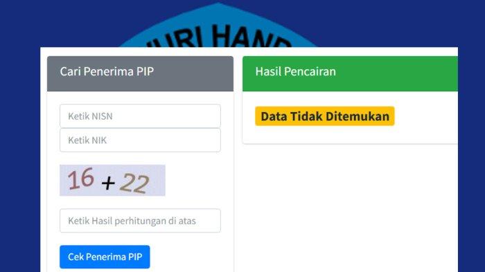 Link Cek PIP Kemdikbud Go Id 2025 Cair Februari, Cari Pakai NISN dan NIK Lewat HP - Halaman all ...