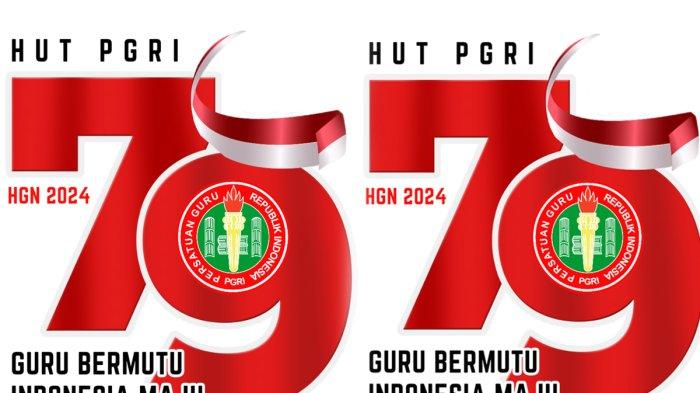 Link Logo Resmi HUT PGRI dan Hari Guru Nasional 2024 Lengkap Format PDF, PNG dan JPG ...