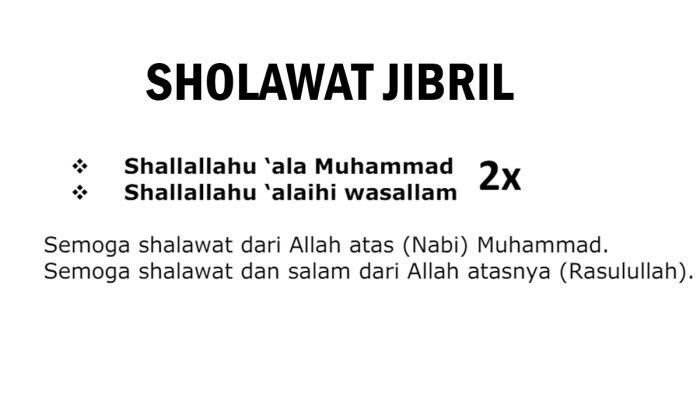 Lirik Lagu Sholawat Jibril Lengkap Tulisan Latin dan Artinya - Tribunsumsel.com