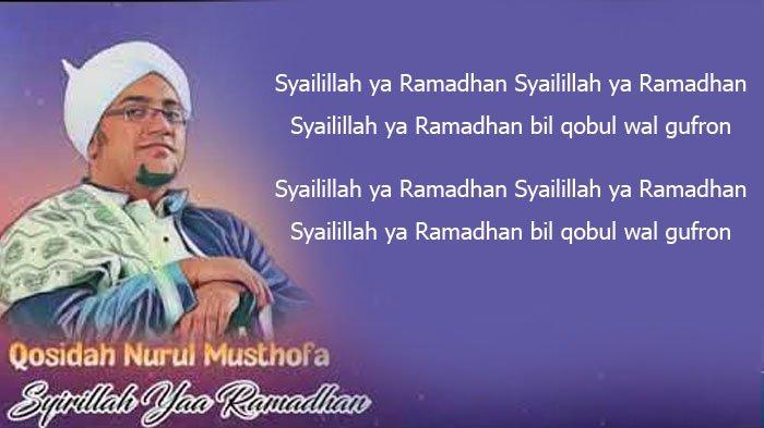 Lirik Syirillah Ya Ramadhan Versi Arab Lengkap Latin dan Terjemahan ...