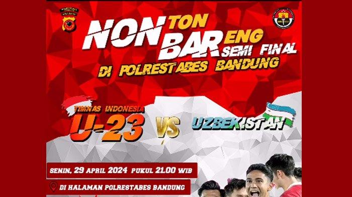 3 Lokasi/Tempat Nobar Resmi Timnas Indonesia U-23 Malam Ini di Kota Bandung - Halaman all ...