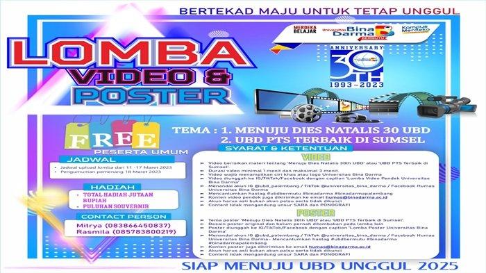 UBD Gelar Lomba Vidio dan Poster Untuk Umum, Ini Syaratnya ...