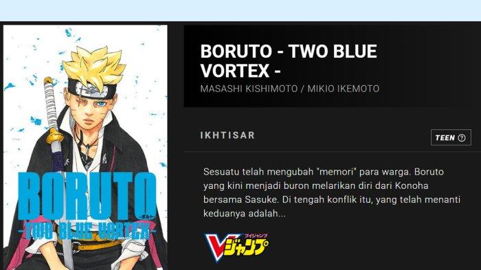 Baca Komik Boruto: Two Blue Vortex Chapter 14 Sub Indo di MangaPlus, Ini Link dan Spoiler ...