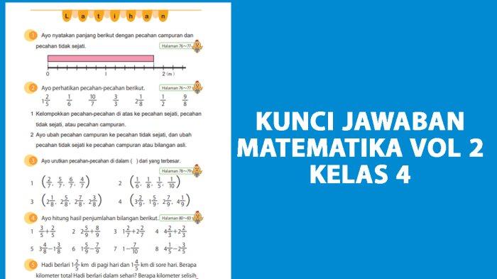 Kunci Jawaban Matematika Kelas 4 SD Volume 2 Halaman 84 Kurikulum Merdeka, Pecahan - Halaman all ...