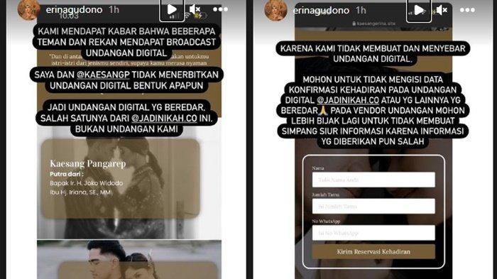 Heboh Undangan Digital Pernikahan Kaesang dan Erina Gudono, Calon Menantu Jokowi Buka Suara ...