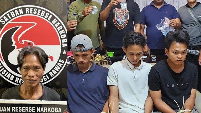 Meresahkan Warga Karena Sering Transaksi Narkoba, 4 Orang di Musi Rawas Ditangkap Polisi ...