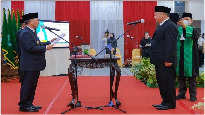 Musni Wijaya Dilantik Jadi Pj Sekda Muba, Ini 3 Pesan Pj Bupati Apriyadi - Tribunsumsel.com