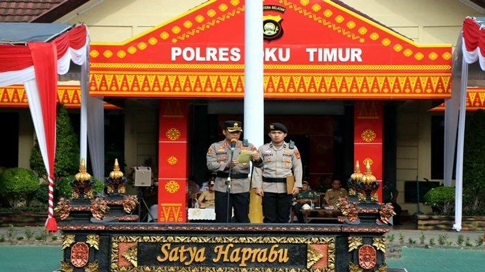 Polres OKU Timur Pasang Ornamen Tanjak Khas Sumsel, Lestarikan Budaya ...