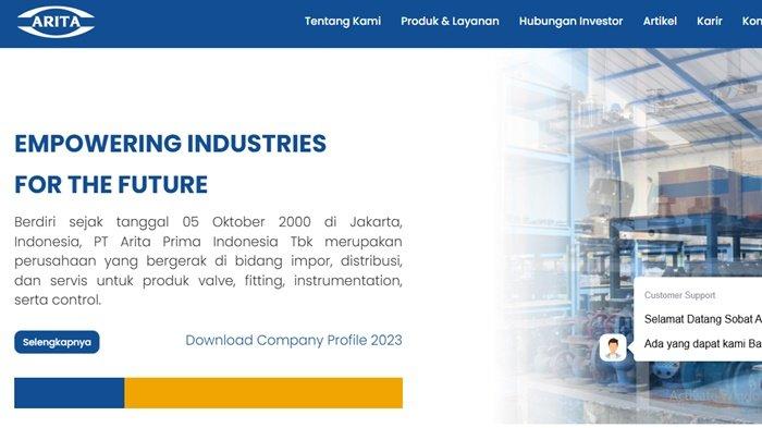 Profil PT Arita Prima Indonesia Tbk, Pemimpin Distribusi Valve Hingga ...