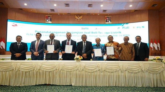 PLN,Total Eren,Adaro Power,PJBI Tandatangani PJBTL PLTB dengan ...