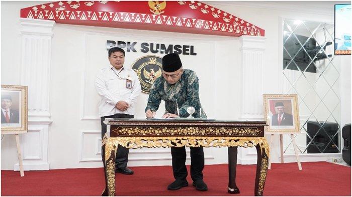 Pemkab Musi Banyuasin Daerah Pertama di Sumsel Serahkan LKPD Tahun Anggaran 2023 - Tribunsumsel.com