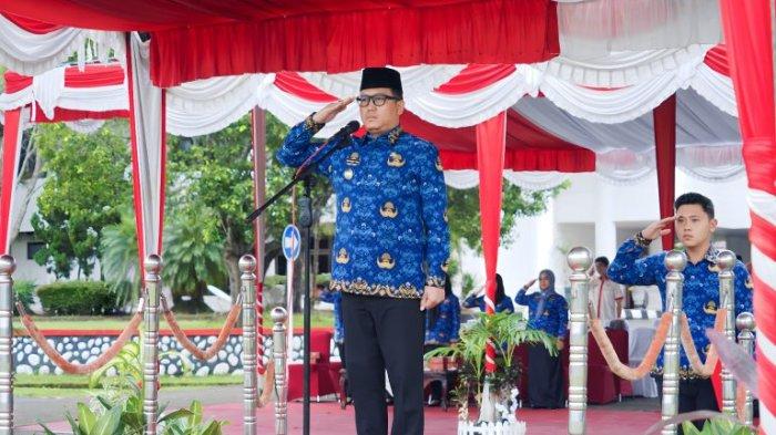 Pj Bupati Banyuasin Pimpin Upacara HUT KORPRI ke-53 Tahun, Momen Tingkatkan Dedikasi Kepada ...