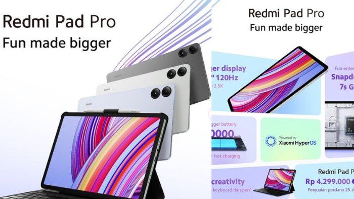 Perbandingan Tablet Redmi Pad Pro dan Poco Pad, Redmi Pad Pro Rilis Harga Rp 4,2 Jutaan ...