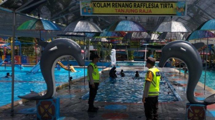 Polsek Tanjung Raja Gelar Patroli di Objek Wisata Pada Akhir Pekan - Tribunsumsel.com