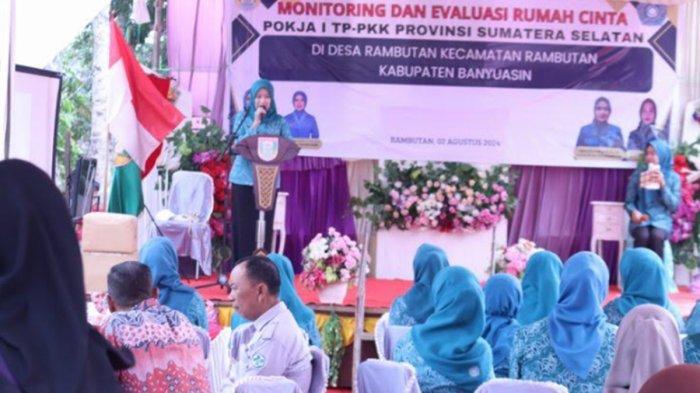 Pj Ketua TP PKK Banyuasin Adhitya Trinia Dorong Inovasi Rumah Cinta - Tribunsumsel.com