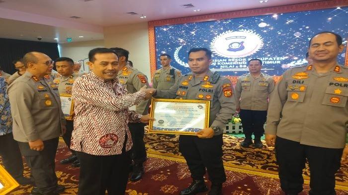 Polres OKU Timur Raih Penghargaan Pelayanan Publik dari Ombudsman RI - Tribunsumsel.com