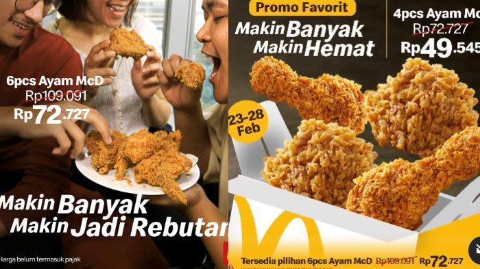 Promo McDonalds Hari Ini 27 Februari 2023, Tersedia Paket Hemat 6 Ayam Cuma 70 Ribuan Saja ...
