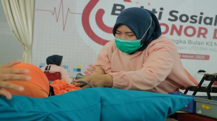 Gelar Donor Darah, Pusri Kumpulkan 255 Kantong Darah - Tribunsumsel.com