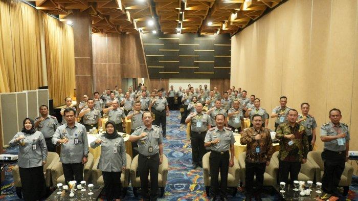 Gelar Rakernis Pas, Kemenkumham Sumsel Dorong Peran Pengaman Pemasyarakatan - Tribunsumsel.com