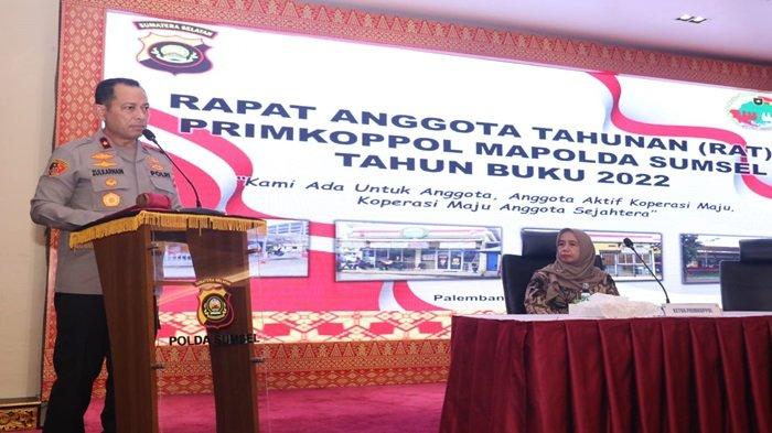 Wakapolda Sumsel Buka Rapat Akhir Tahun Primkoppol - Tribunsumsel.com